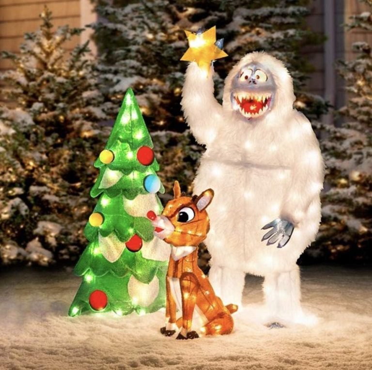 5 pc Pre Lit Rudolph The Red Nosed Reindeer Bumble Tree Hermey and ...